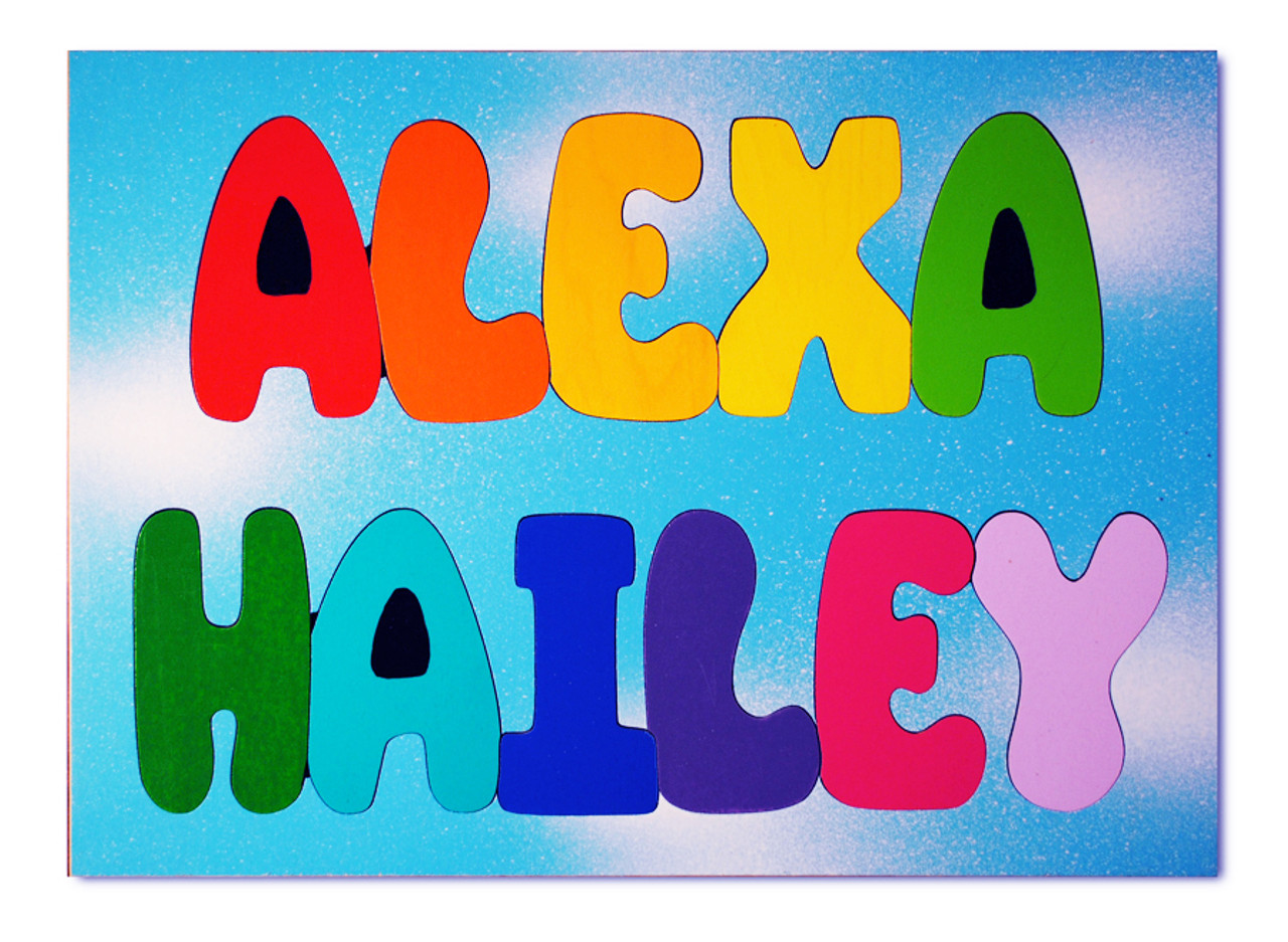 Wooden Two Name Puzzle 2 ALL CAPITALS Names wooden-two-name-puzzle-2-all-capitals-names